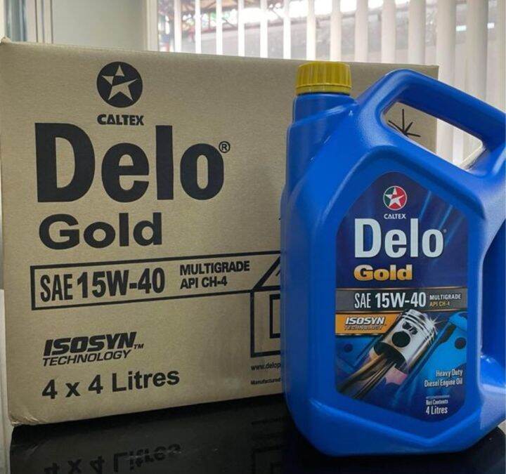 4Litre DELO GOLD SAE 15W40 Multigrade API CH-4 | Lazada PH