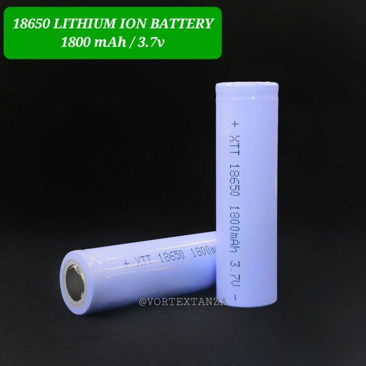 18650 Rechargeable Lithium ion Battery 1800mAh 3.7v | Lazada PH
