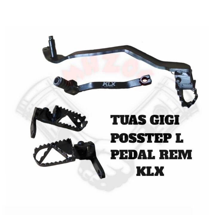 Footstep Pedal rem tuas gigi KLX model L paket komplit traill | Lazada ...