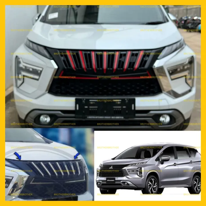Grill Bumper Depan Xpander 2021 2022 2023 Prado Hitam Chrome | Lazada ...