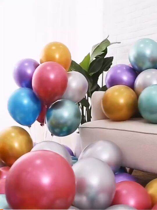 10 Inch High Quality Metalic Metallic Color Shining Chrome Latex Balon ...
