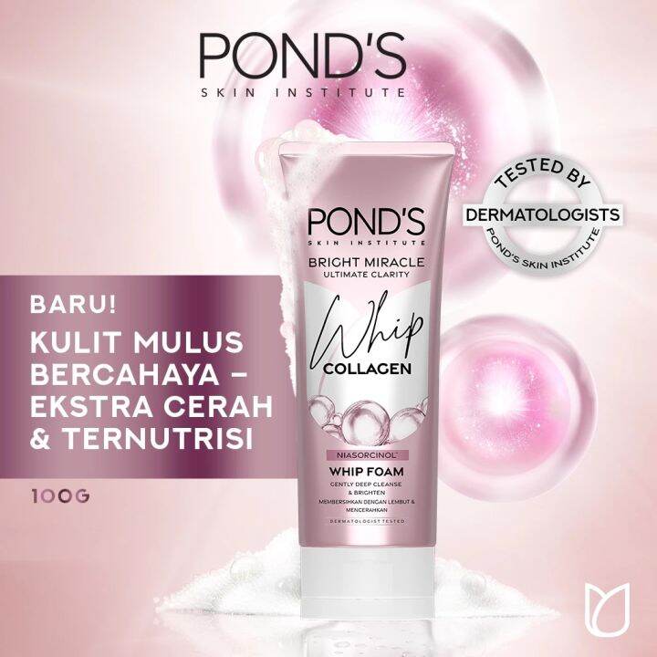 Ponds Whip Facial Foam Sabun Muka Bright Miracle Ultimate Clarity With ...