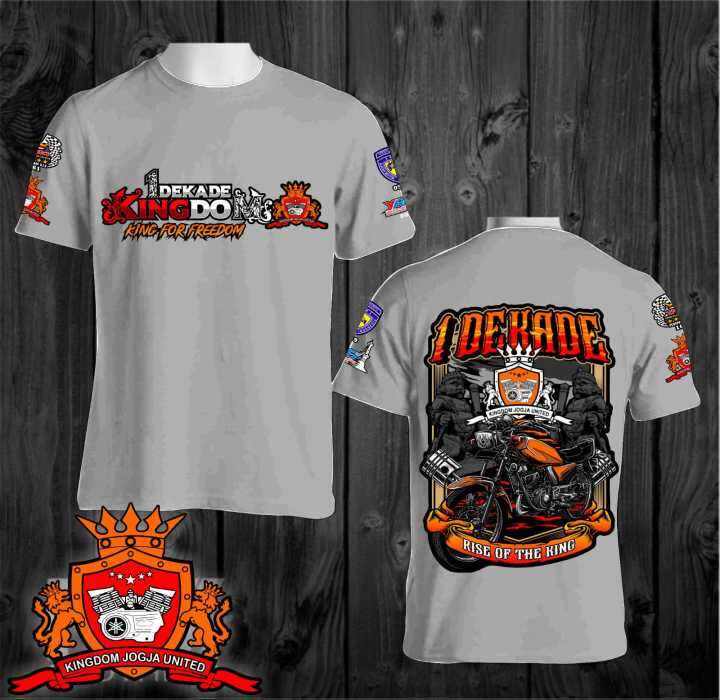 KAOS RX KING KINGDOM 1 DEKADE YRKI 161 JOGJA WARNA ABU-ABU | Lazada ...