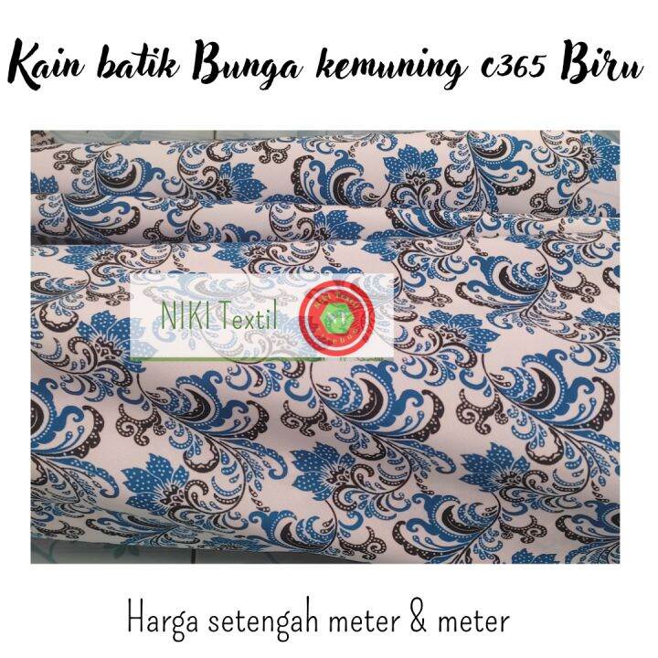 Kain batik bunga kemuning batik seragam kantor dan seragam sekolah ...