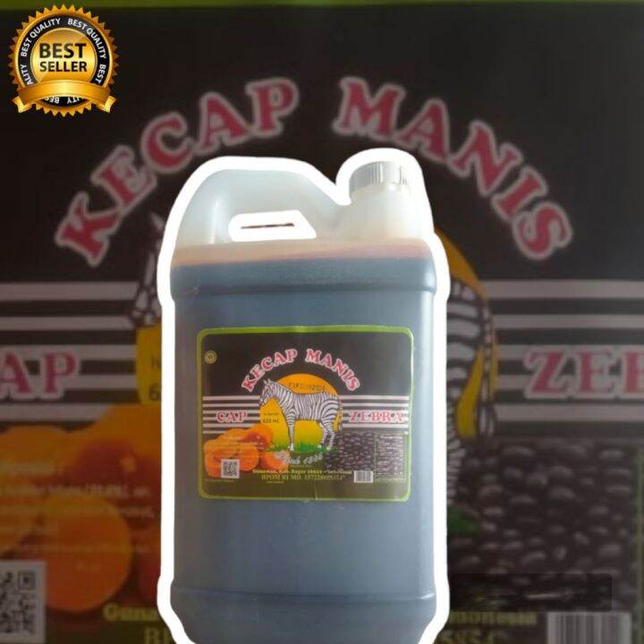 kecap manis cap zebra kemasan zerigen isi bersih 5 liter | Lazada Indonesia