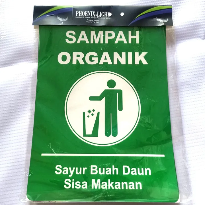 Stiker Rambu Sampah Organik 15x20 | Lazada Indonesia