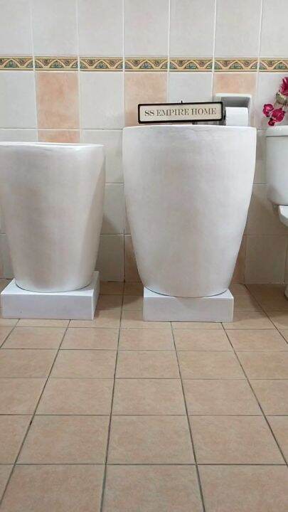 Tempayan TP3 Large Fiberglass White Tangki Simpanan Air Bathtub Tong ...