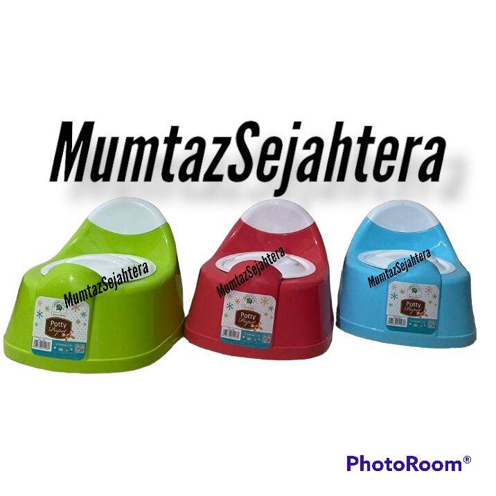 Pispot Anak Potty Training Portebel Closet Duduk Green Leaf 5108 ...