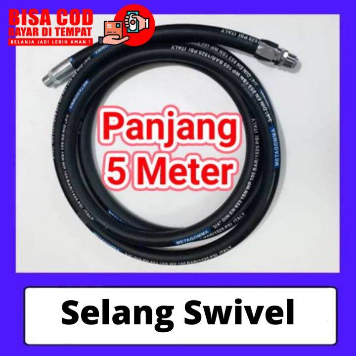 Selang Swivel Pom Mini Pertamini Selang SPBU Panjang 5 Meter | Lazada ...