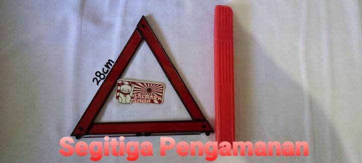 Segitiga Pengaman Reflektor Mobil Triangle Warning Sign Model Lipat ...
