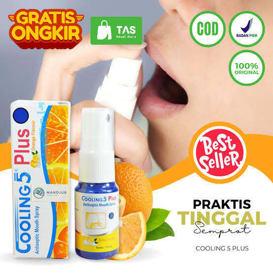Cooling 5 spray untuk sakit gigi/peradangan/sariawan/radang gusi ...