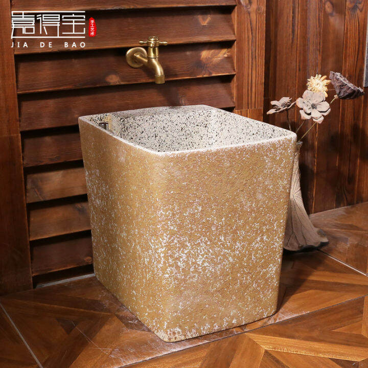 Jiadebao Art Mop Pool Household Ceramic Mop Sink Balcony Bathroom Mop ...