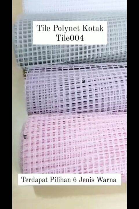 1METER Tile Jaring Polynet Polos - Tile Kotak Buket Bunga Tile004 ...