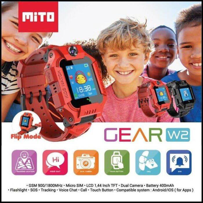 Smartwatch Kids Mito Aimo Imo Z6 Dual Camera Flip Open Bergaransi Resmi ...