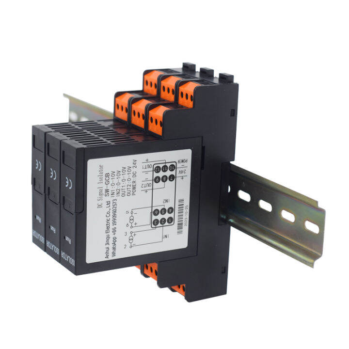 DC Signal Isolator 4-20mA 0-20mA 0-75mV 0-5V 10V Current And Voltage Signal Transmitter ...