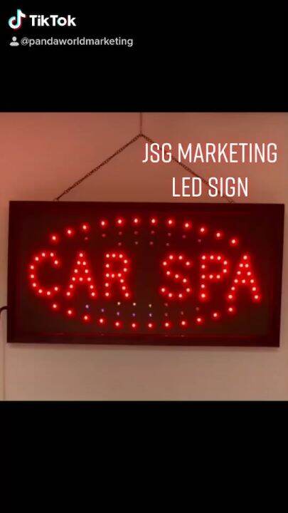 CAR SPA-LED SIGN (Small) | Lazada PH