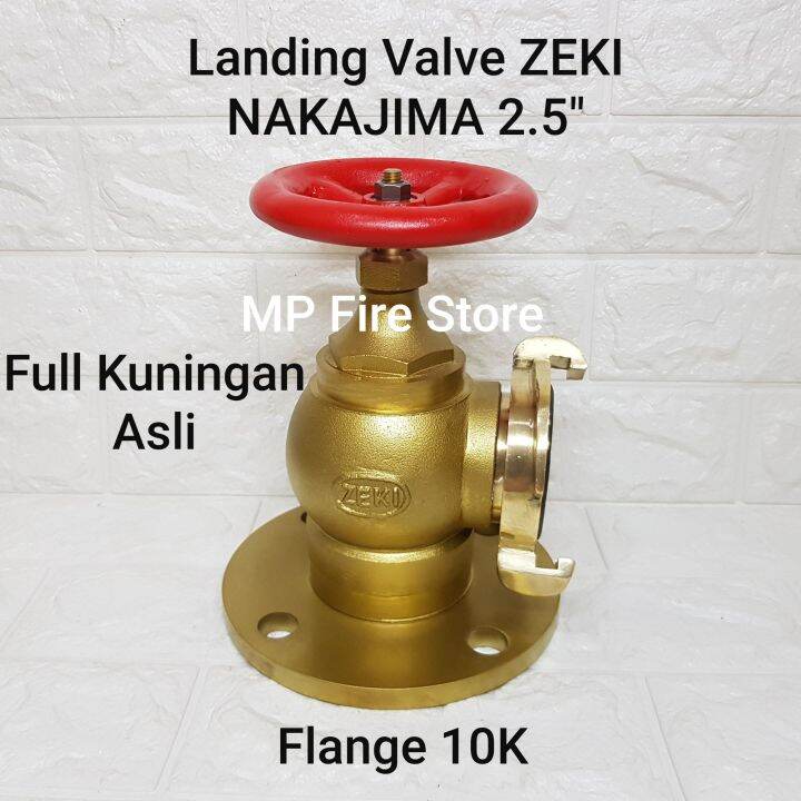 FIRE LANDING HYDRANT VALVE ZEKI 2.5 in NAKAJIMA FLANGE 10K PEMADAM ...