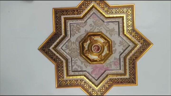 Ornamen Lampu PVC Fitting Hias Grc/Gypsum Ukuran 50CMx50CM Bahan Figura ...