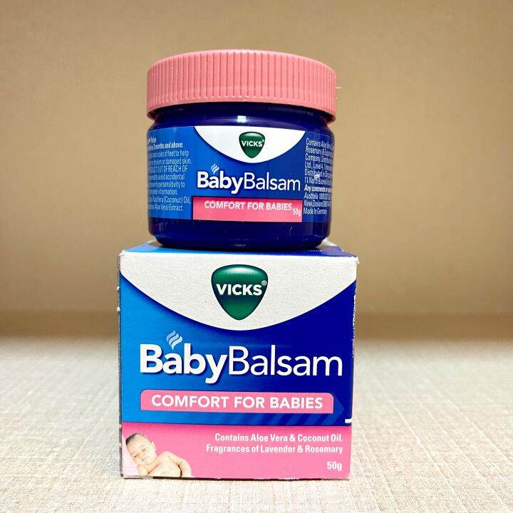 Vicks Baby Balsam (50g) ขี้ผึ้งสำหรับเด็ก อ่อนโยนพิเศษ[Exp.11-2024 ...