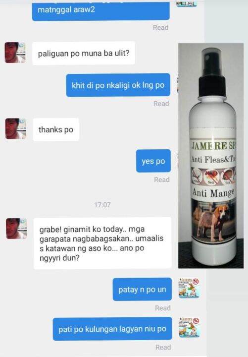 spray sa galis garapata pulgas 100ml J | Lazada PH