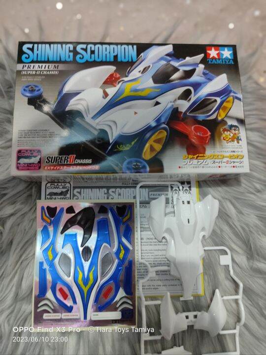 Tamiya 19436 Body Shining Scorpion Premium Super 2 Chassis + Decal ...