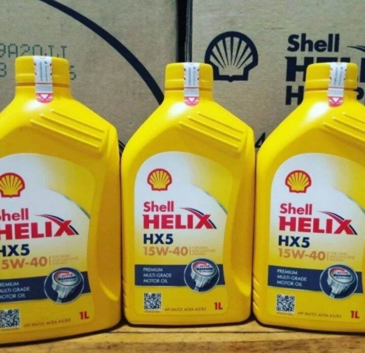 Shell helix Hx5 15w-40 kemasan 1L | Lazada Indonesia