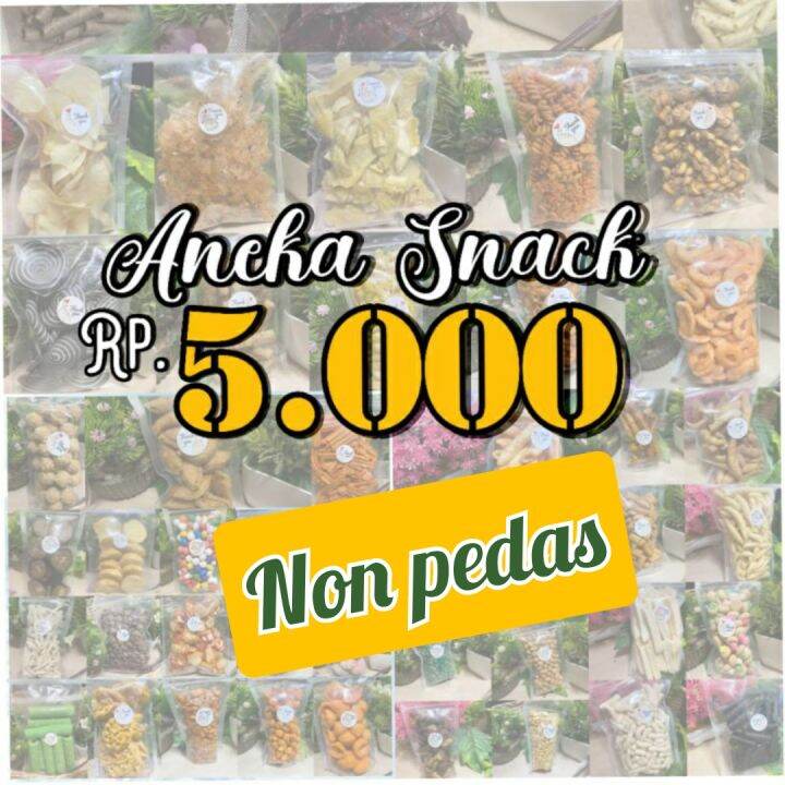 Cemilan Enak Non Pedas Makanan Ringan Snack 5000 Cemilan Jajanan ...