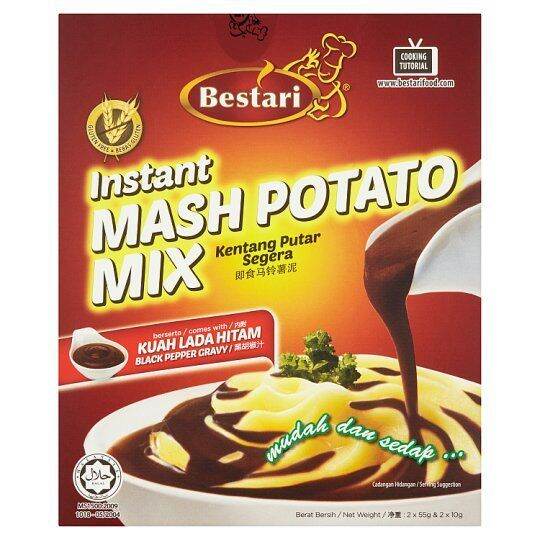Bestari Instant Mash Potato Mix With Black Pepper Gravy (Kentang Putar ...