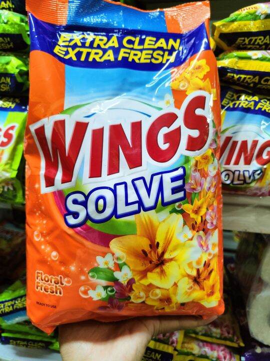 Wings Solve Floral Fresh Laundry Detergent Powder 1.1 | Lazada PH
