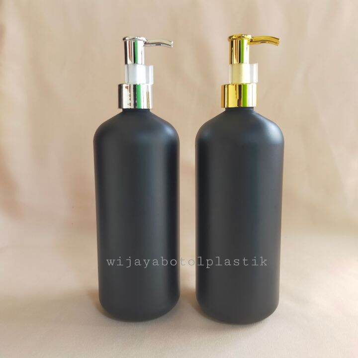 Botol Sabun Cair 500 Ml HDPE Hitam/Botol Refill Sabun Cair 500 Ml Pump ...
