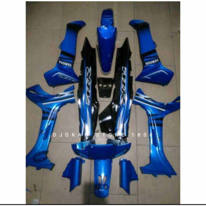 cover body bodi full set halus motor Yamaha fizR F1Zr warna biru relaxa ...