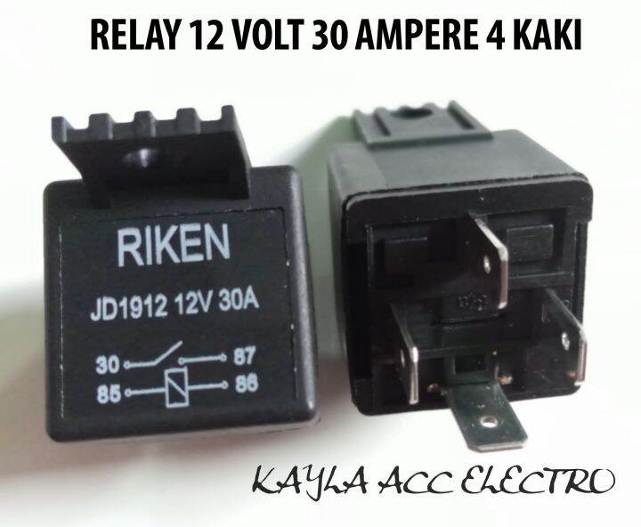 Relay 12V 30A 4 Pin / Relay 12 Volt 30 Ampere 4 Kaki | Lazada Indonesia
