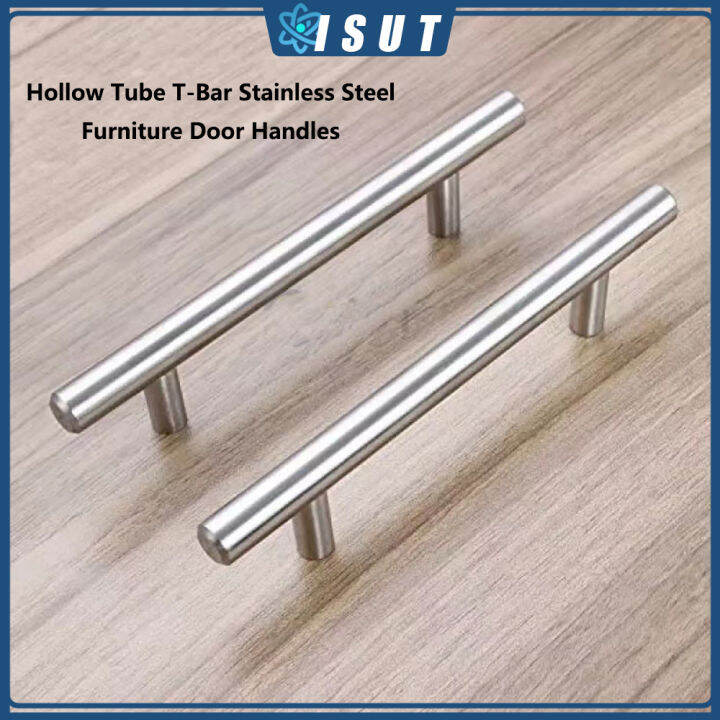 Hollow Tube Drawer Puller Bar Handle T-Bar Stainless Steel Furniture ...