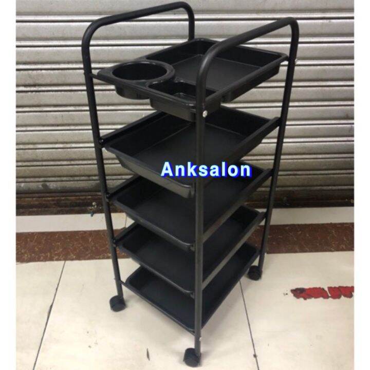 Salon trolley 5layers rack trolley organizer salon spa barbers trolley ...