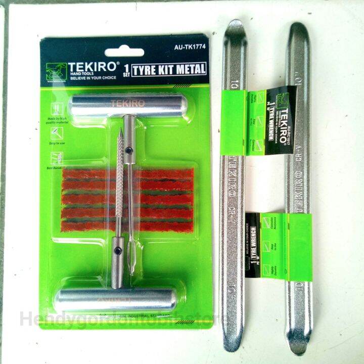 Congkelan ban 10 inch Paket alat tambal ban tubles besi tekiro congkel ...