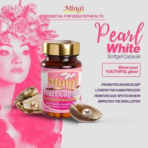 Mings Pearl White Capsule 250mg ( Whitening Capsule ) | Lazada PH