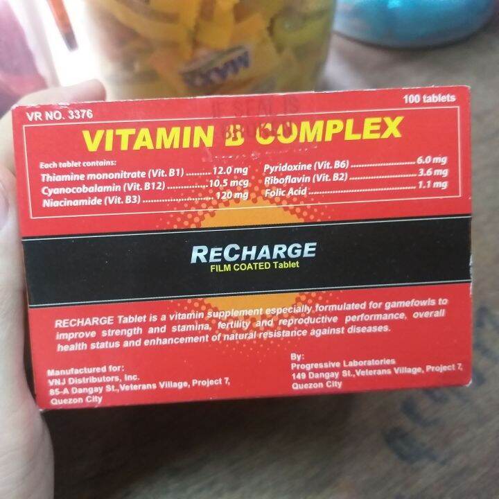 RECHARGE VITAMIN B COMPLEX (100 TABLETS) | Lazada PH