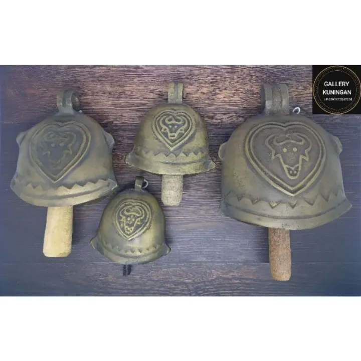 Lonceng Rumah / Klontong Sapi Bandul Kayu / Lonceng Sapi Warna Antik ...