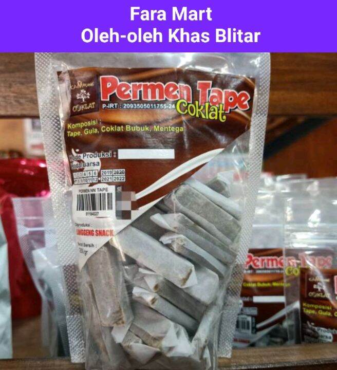 PERMEN TAPE COKLAT Oleh oleh Khas Kampung Coklat BLITAR 250gr | Lazada ...