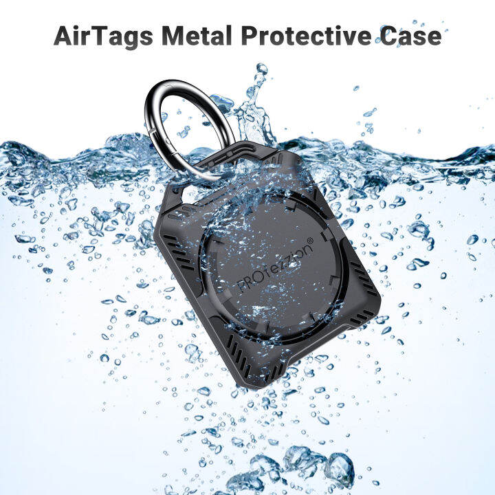 PROfezzion Multi-carrying Protective Case for Apple AirTag,IPX8 Waterproof Air Tag Case Anti ...
