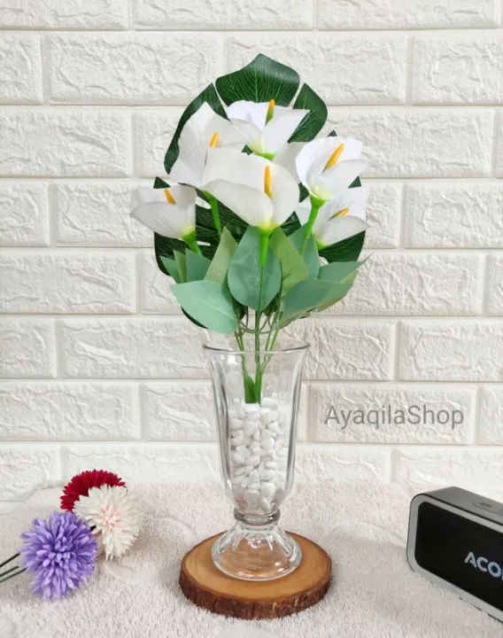 VAS BUNGA / VAS KACA BENING / VAS TINGGI AESTHETIC / VAS BUNGA ...
