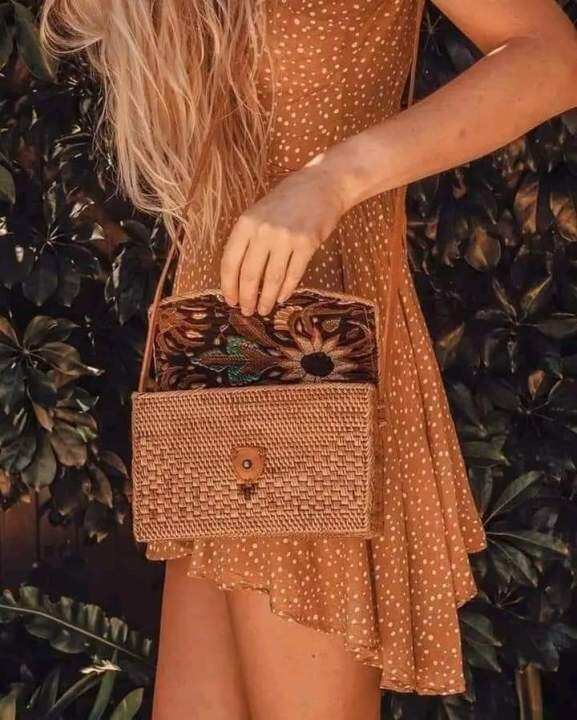 Marlboro brown bali rattan bag | Lazada PH