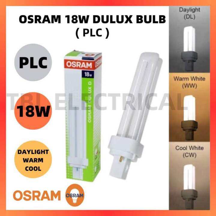 🔥READY STOCK🔥OSRAM DULUX D PLC 18W DAYLIGHT/WARMWHITE/COOLWHITE | Lazada