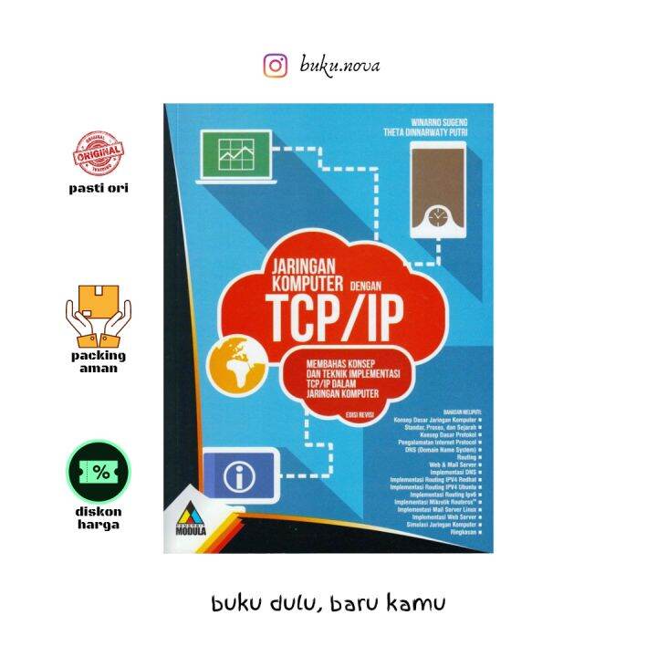 Buku JARINGAN KOMPUTER DENGAN TCP/IP : Membahas Konsep Dan Implementasi TCP/IP Dalam Jaringan ...