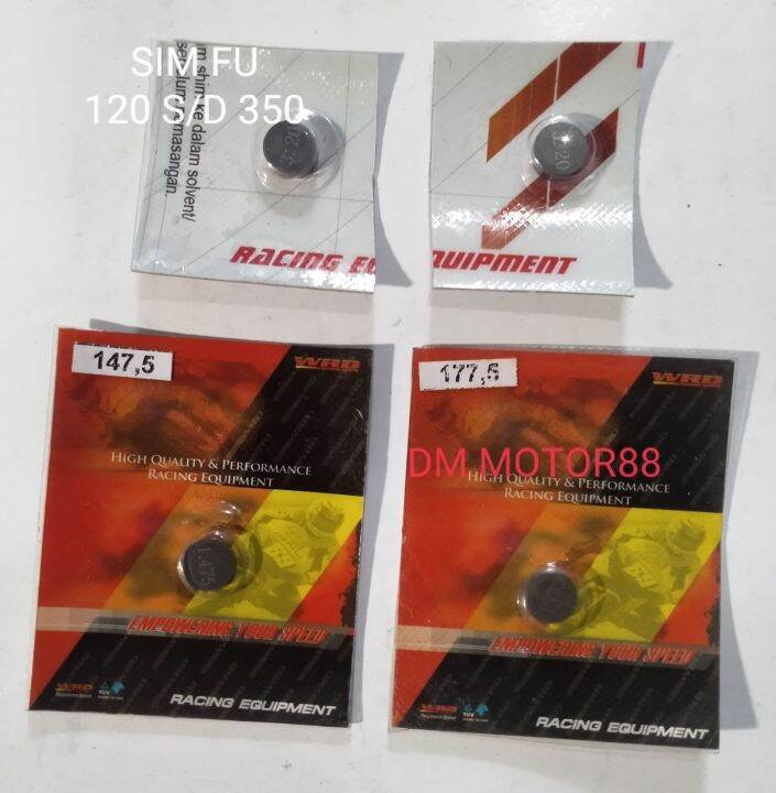 SIM KLEP RACING WRD FU 150 TAPPET SHIM KLEP SONIC 150R CBR150R 250R ...