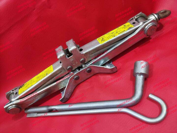 MECHANICAL SCISSOR JACK NISSAN (SILVER) WITH FREE WRENCH JAPAN SURPLUS ...