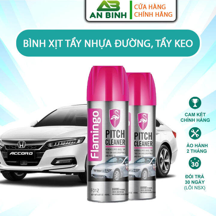 Bình xịt tẩy nhựa đường, tẩy keo và xác côn trùng chính hãng Flamingo ...