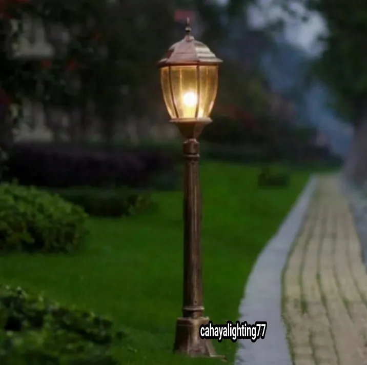 lampu tiang outdoor lampu taman jalan glod | Lazada Indonesia