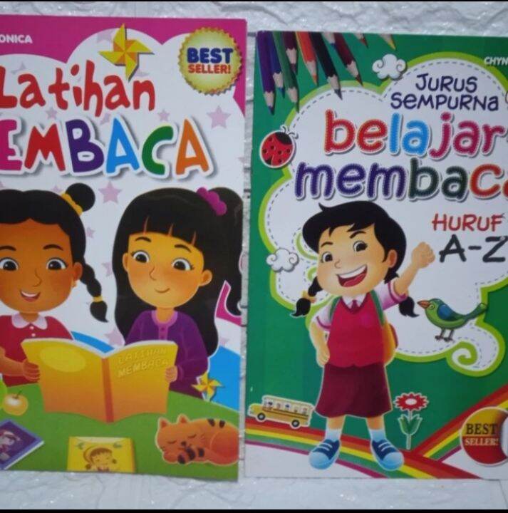 Buku Latihan Membaca Dan Belajar Membaca Untuk Anak TK Paud Full Warna ...