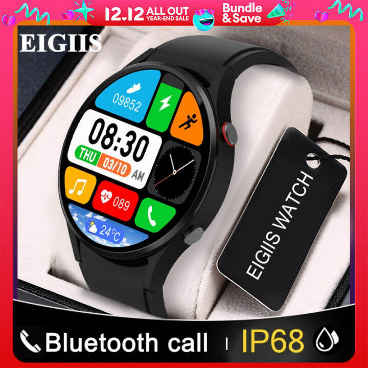 EIGIIS Smart Watch 1.32'' IPS Display Voice Calling 24H Health Monitor ...